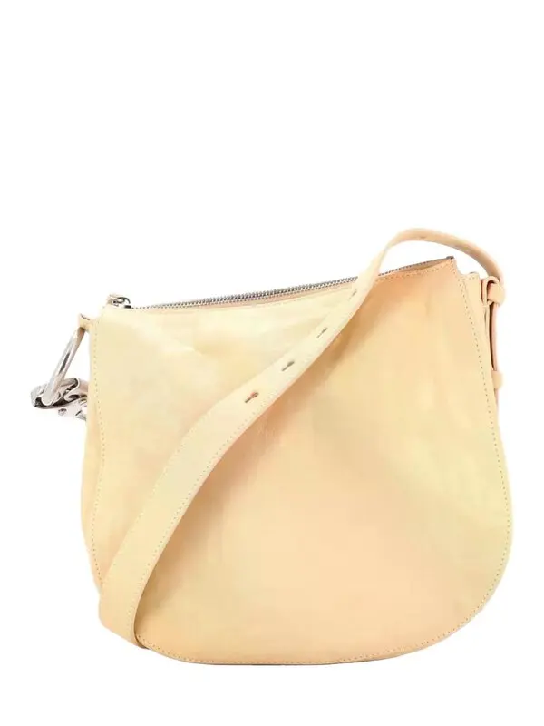 Burberry Knight Leather Shoulder Bag - Neutrals