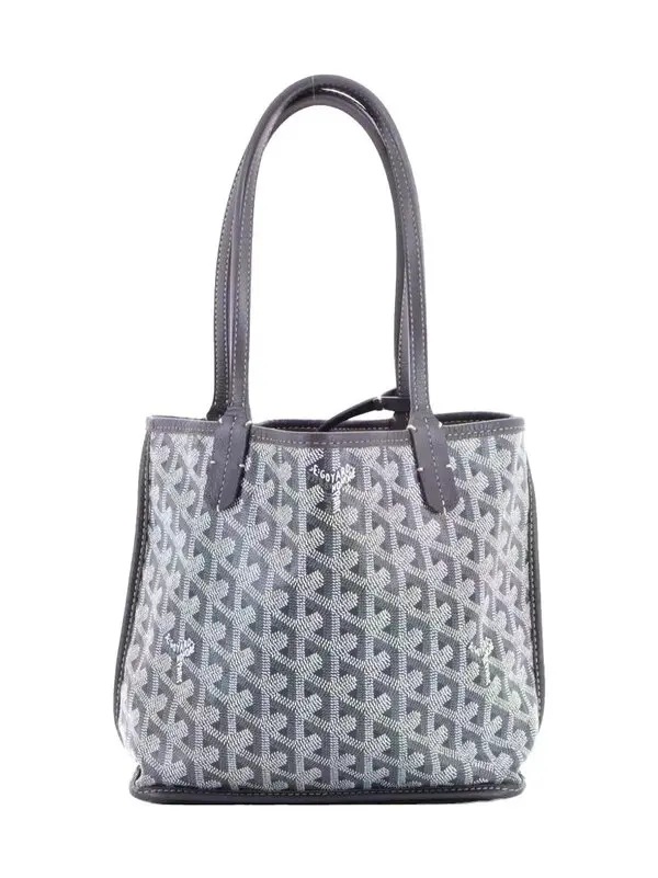 Goyard Anjou Reversible Coated Canvas Mini Satchel - Grey