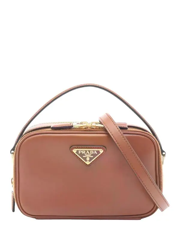 Prada 2013-2025 Leather Odette Satchel - Brown