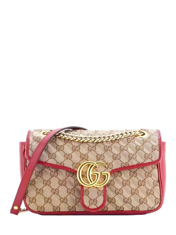 Gucci Gg Marmont Small Shoulder Bag - Red