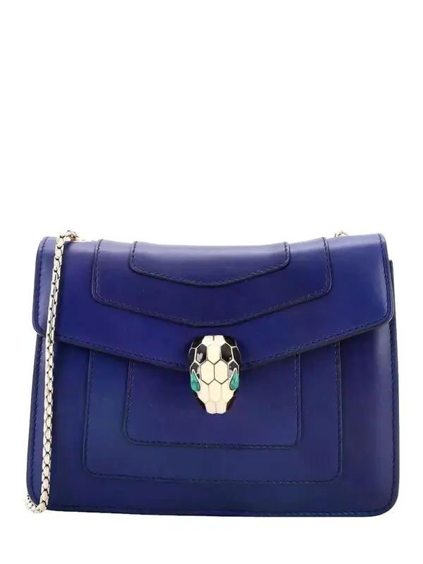 BVLGARI Serpenti Forever Square Shoulder Bag - Blue
