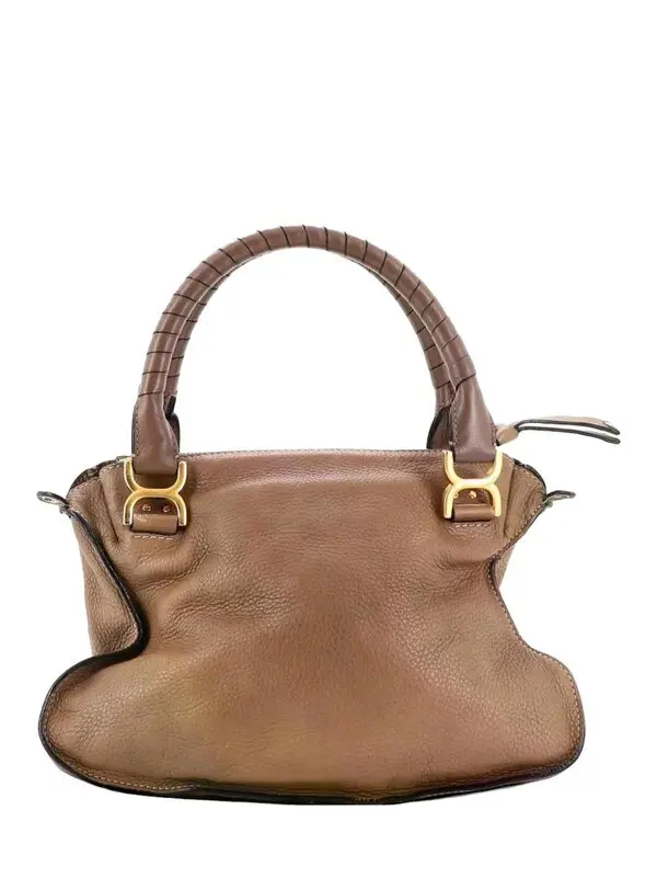 Chloé Marcie Leather Medium Satchel - Brown
