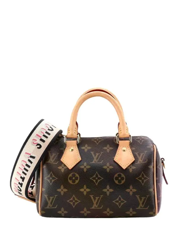LOUIS VUITTON Speedy Bandouliere Monogram Crossbody Bag - Brown