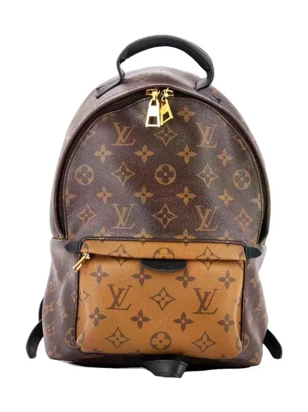 LOUIS VUITTON Palm Springs Reverse Monogram Canvas Pm Backpack - Black