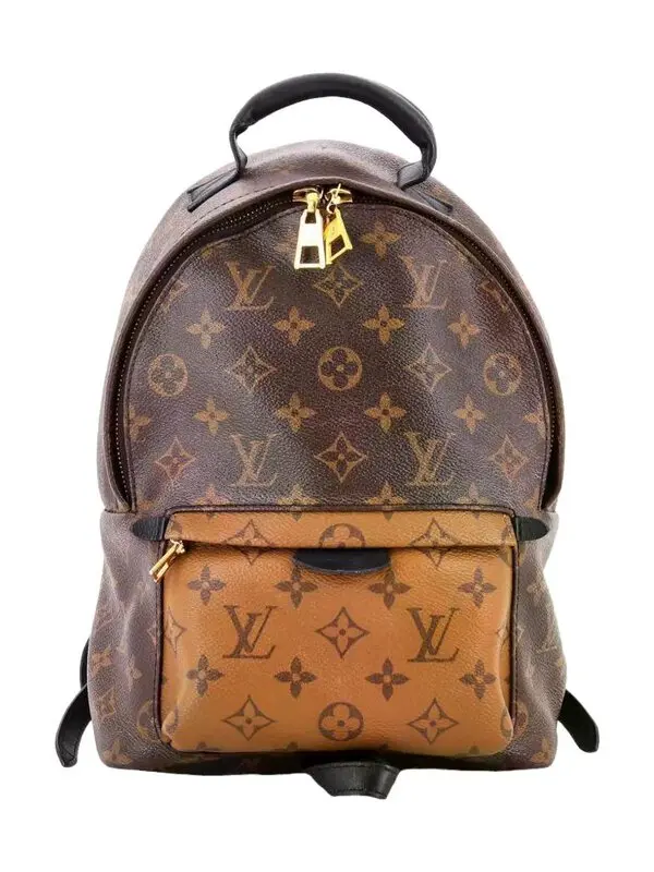LOUIS VUITTON Palm Springs Reverse Monogram Canvas Pm Backpack - Black