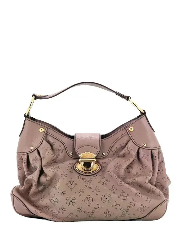 LOUIS VUITTON Solar Mahina Leather Pm Hobo Bag - Neutrals