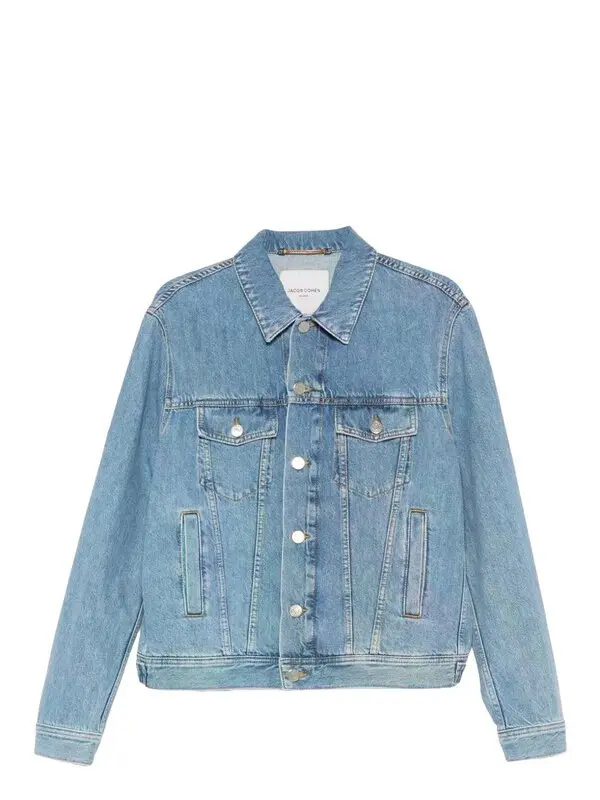 Jacob Cohen Denim Button Jacket - Blue