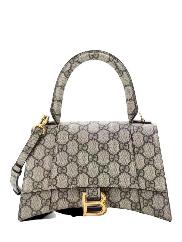 Gucci X Balenciaga The Hacker Project Hourglass Top Handle Bag - Brown
