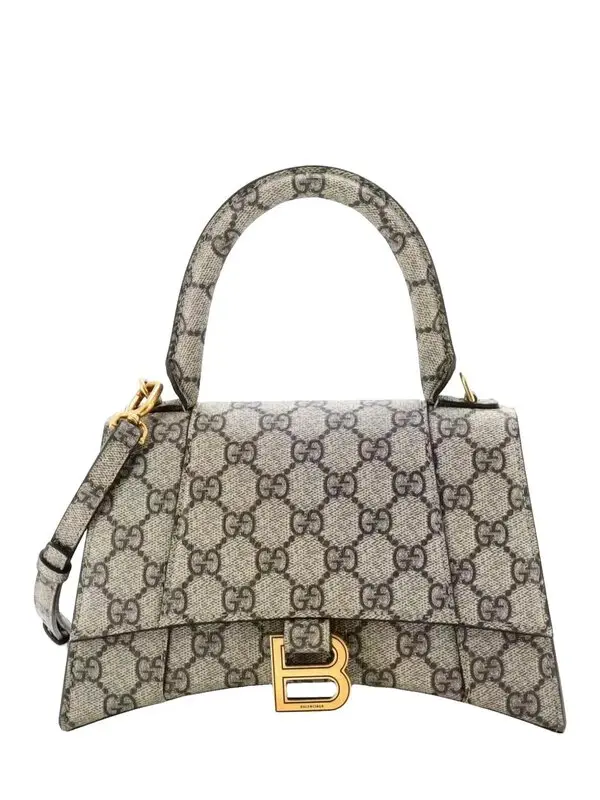 Gucci X Balenciaga The Hacker Project Hourglass Top Handle Bag - Brown