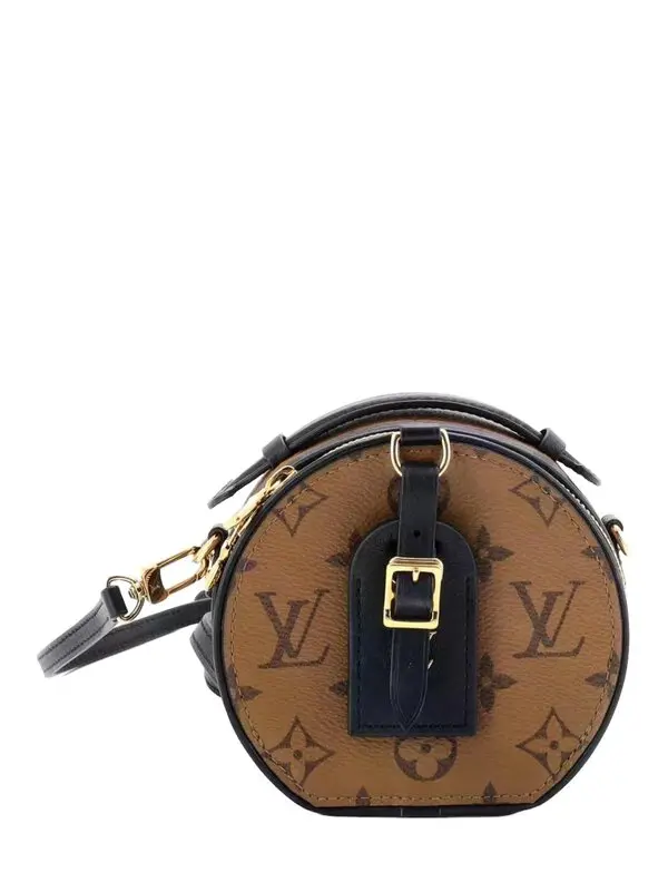 LOUIS VUITTON Mini Boite Chapeau Crossbody Bag Reverse Monogram Canvas - Brown