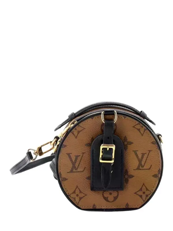 LOUIS VUITTON Mini Boite Chapeau Crossbody Bag Reverse Monogram Canvas - Brown