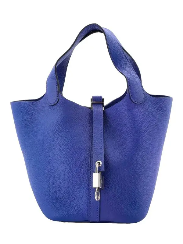 Hermès Picotin Lock Bucket Bag Pm - Blue