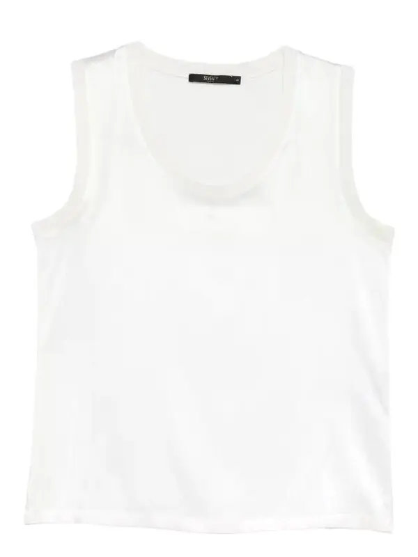 Seventy Sleeveless Silk Top - White