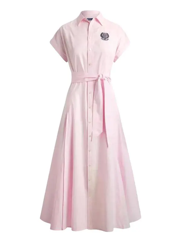 Polo Ralph Lauren Striped A-line Shirtdress - Pink