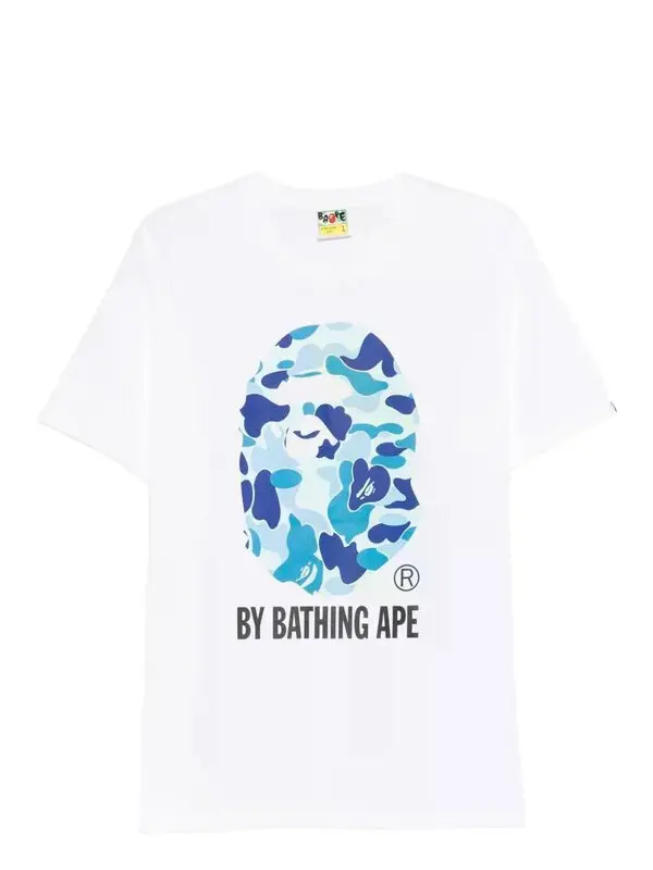 A BATHING APE Camouflage Graphic-print T-shirt - White