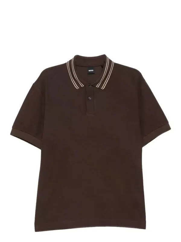BOSS Cotton Polo Shirt - Brown