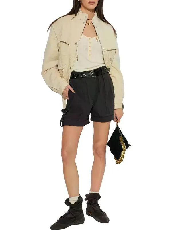 Isabel Marant Ring Detail Shorts - Black