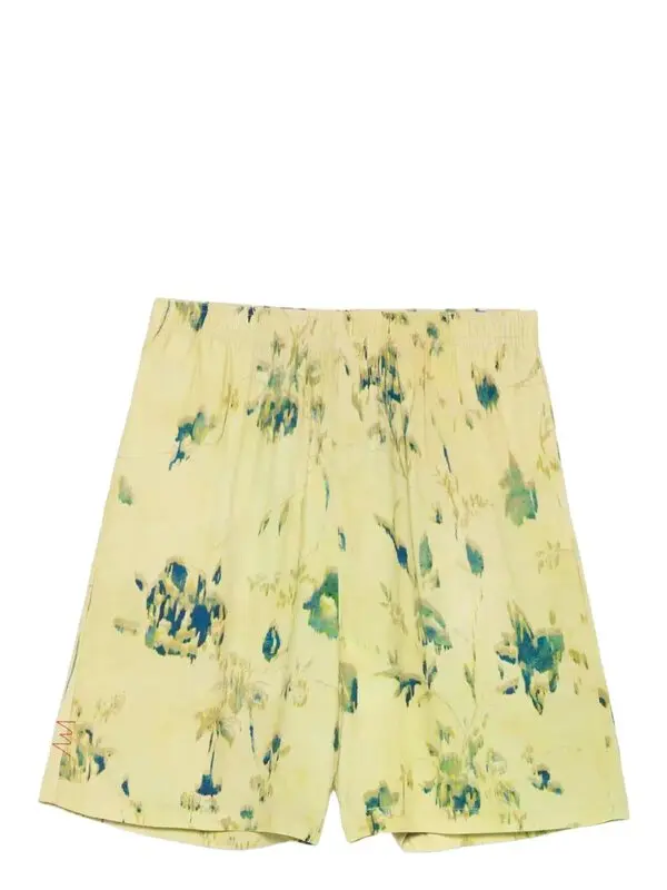 AMARANTO Floral Print Shorts - Green
