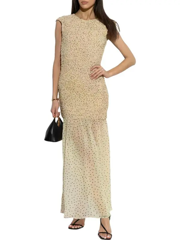 BY MALENE BIRGER Corinna Polka Dot-pattern Maxi Dress - Neutrals