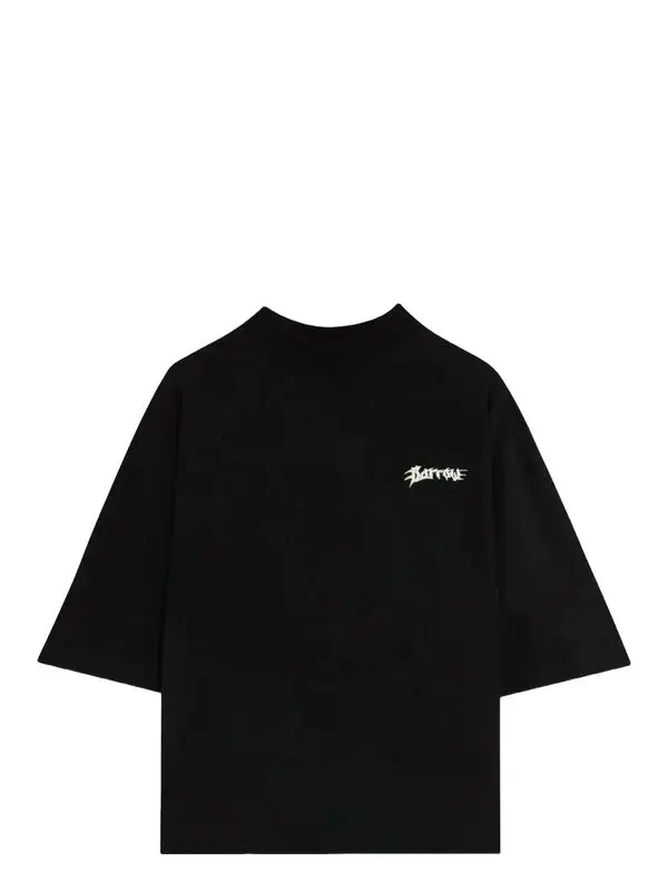 BARROW Printed Boxy T-shirt - Black