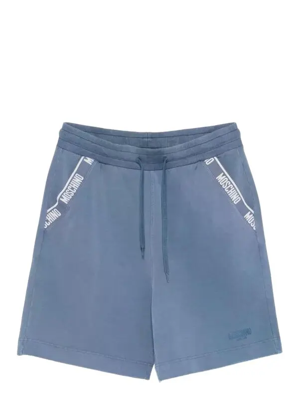 Moschino Logo-lettering Track Shorts - Blue
