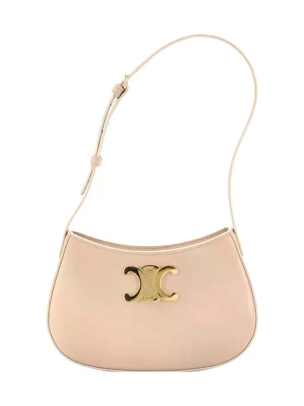 Celine Triomphe Tilly Bag Smooth Calfskin Medium Shoulder Bag - Neutrals