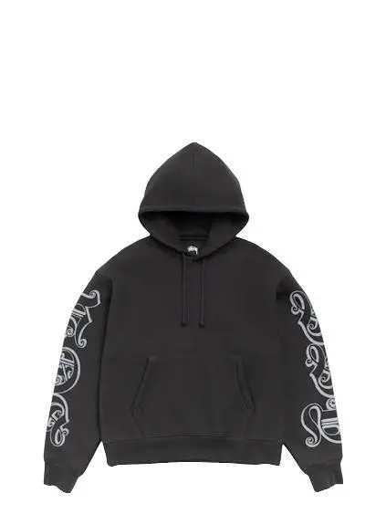 StÜssy Motif Print Hoodie - Black