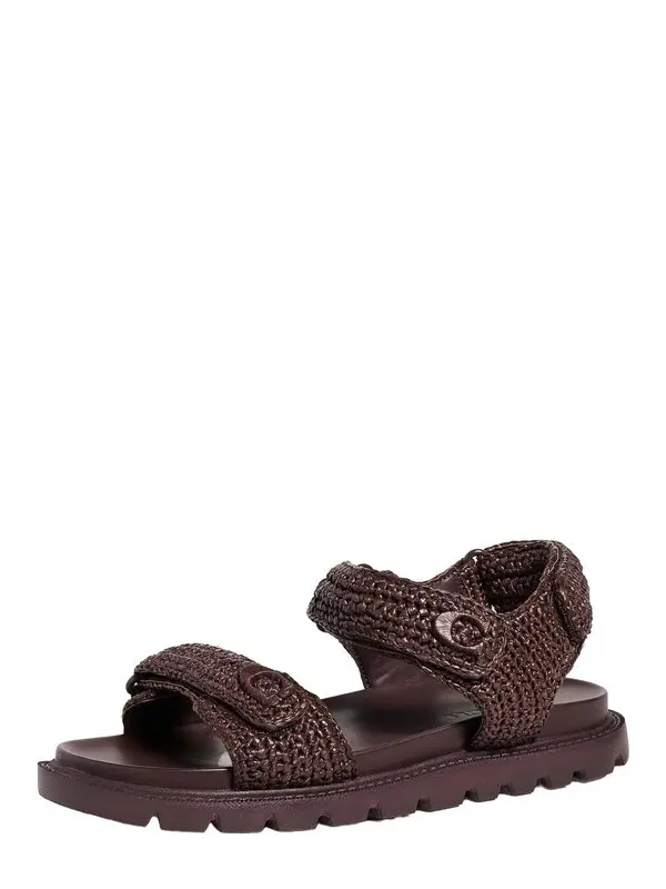 COACH Brynn Sandals - Maple Raffia