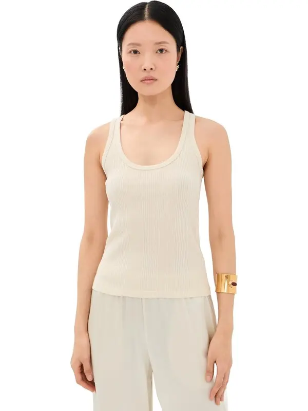 Sprwmn Ribbed Tank - Creme