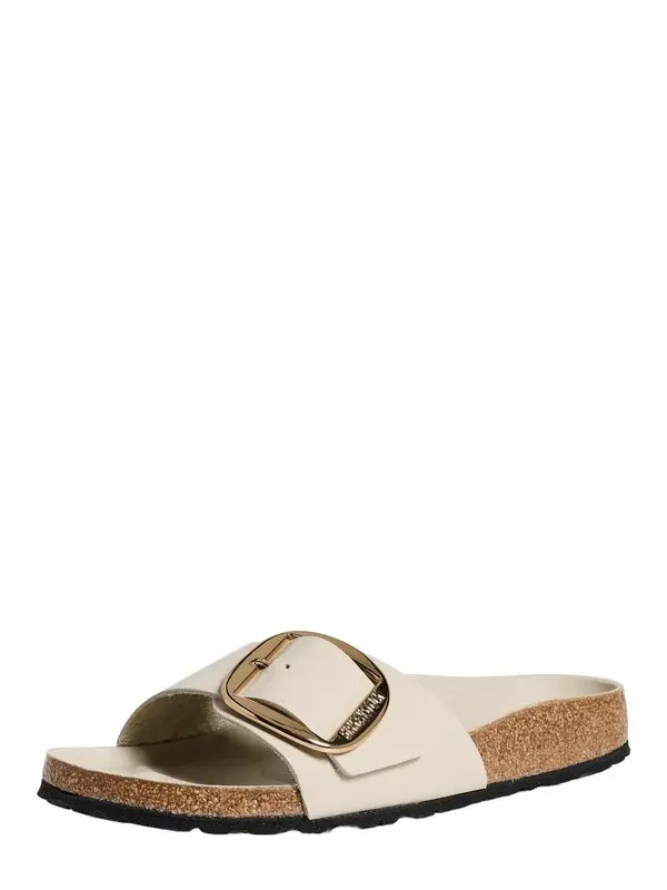 BIRKENSTOCK Madrid Big Buckle High Shine Sandals - Oyster