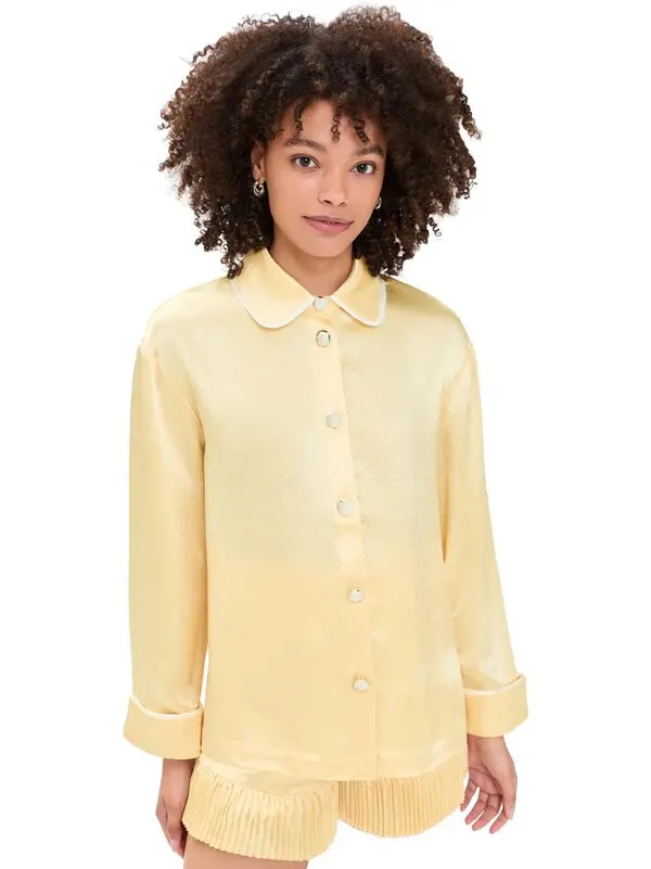 MAUDE CLUB Porter Top - Butter Yellow