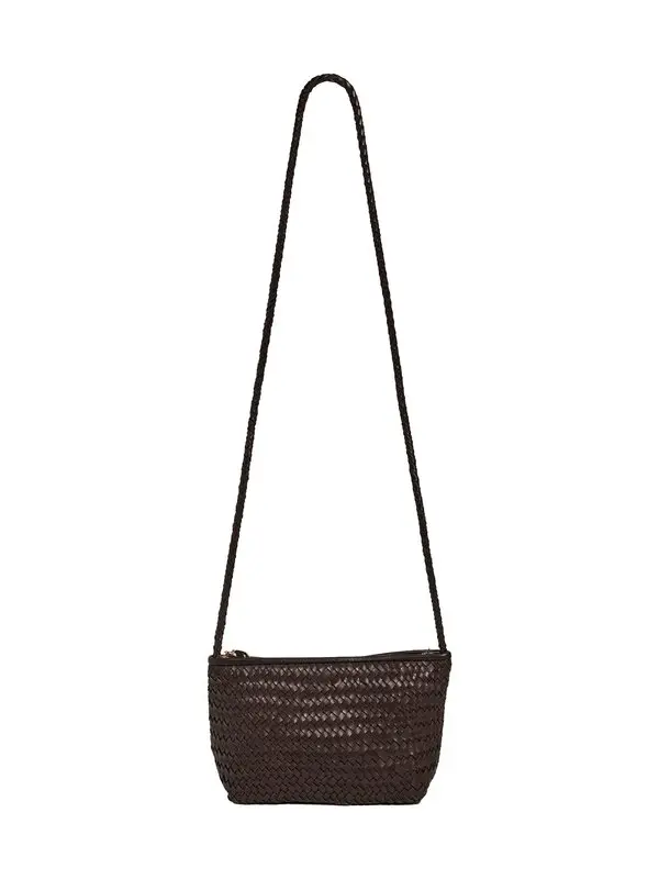 Madewell Woven Crossbody Bag - Coffee Bean
