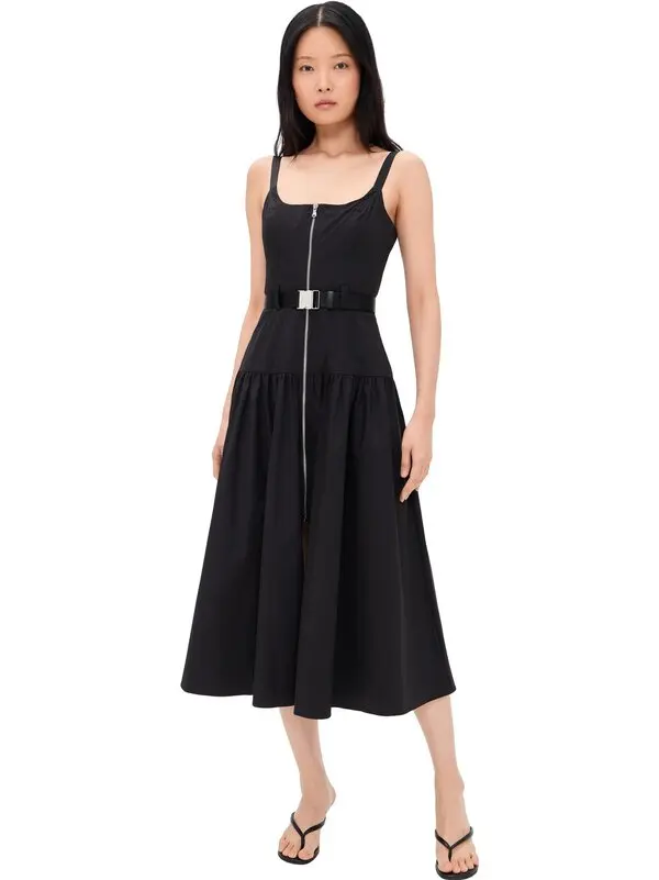 L'Agence Rima Midi Dress - Black