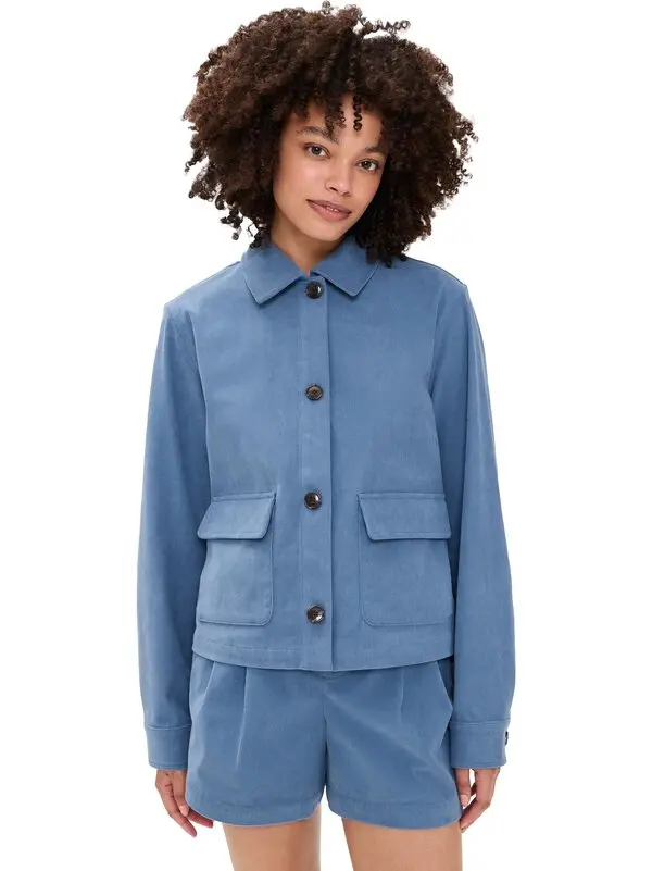 Varley Carlotta Corduroy Jacket - Bijou Blue