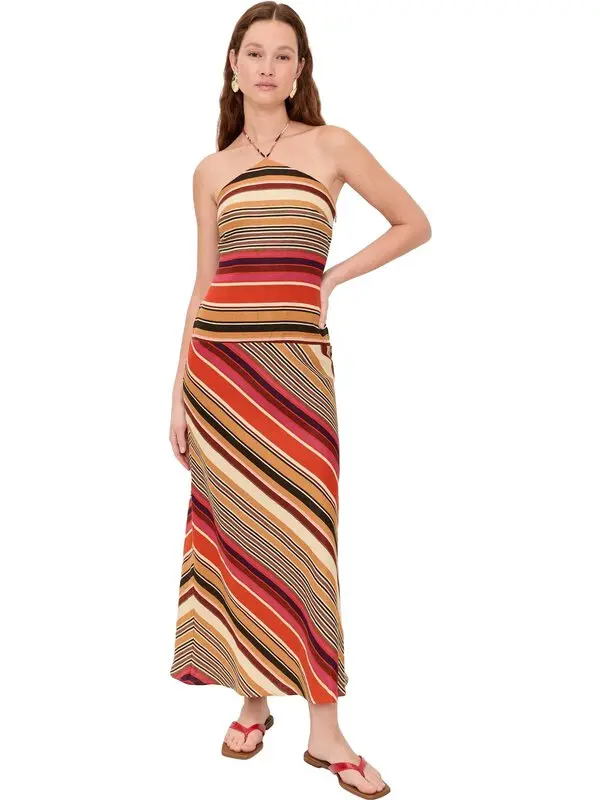 Faithfull The Brand Clara Maxi Dress - Murano Amber