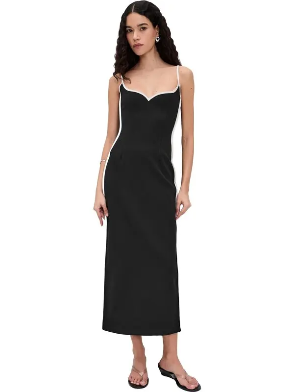 Paris Georgia Heart Maxi Dress - Black/white