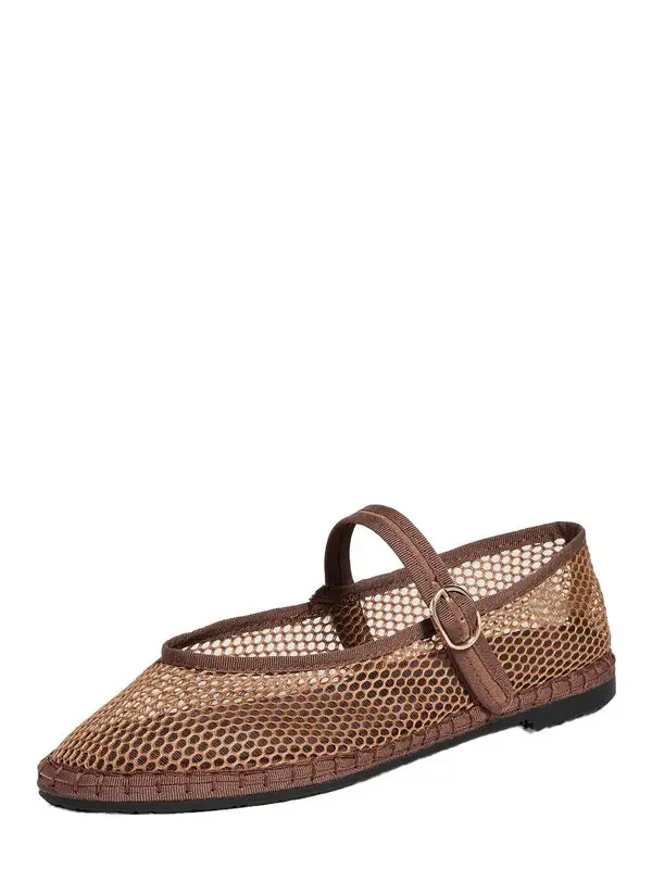 FLABELUS Isabella Mesh Flats - Brown