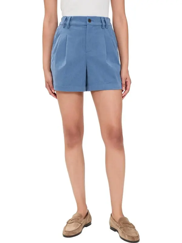 Varley Jorden Pleat Shorts - Bijou Blue