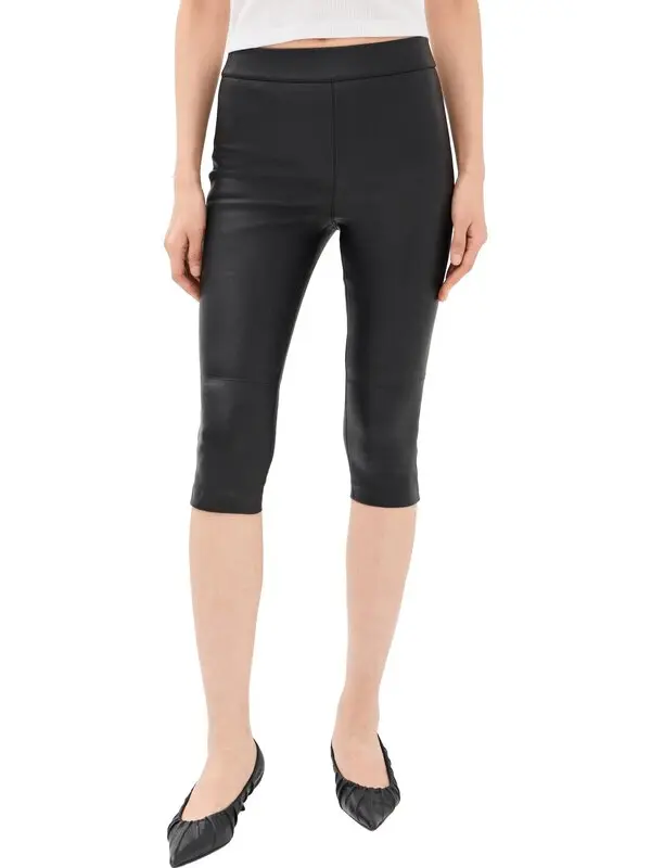 Sprwmn Leather Capri - Black