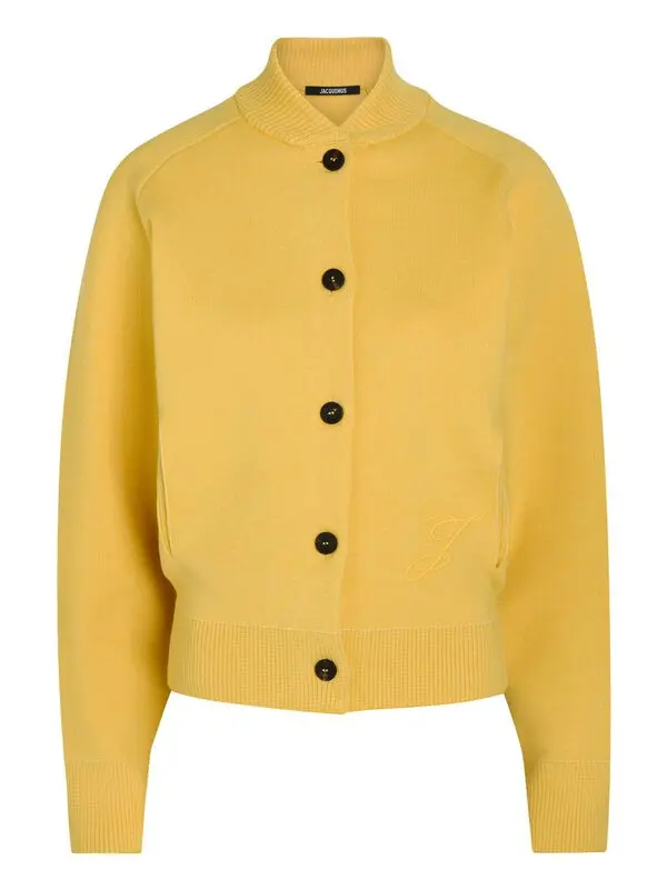 Jacquemus Merino-blend Cardigan - Yellow