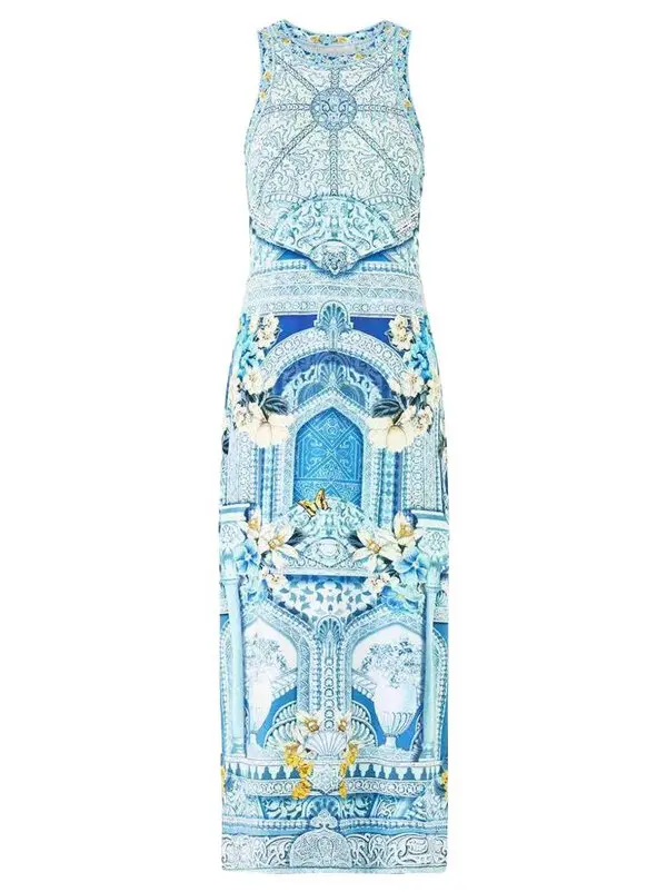 Camilla De Nada Granada Midi Dress - Blue