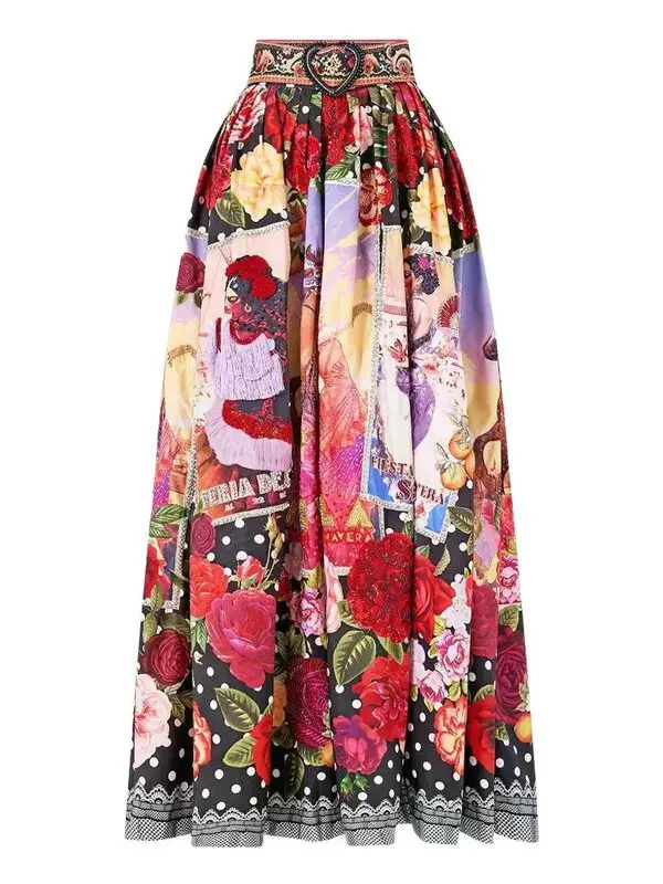 Camilla Daughters Of Duende Maxi Skirt - Black