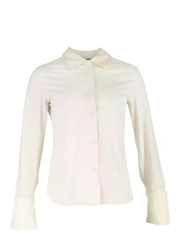 Sportmax Button-down Long-sleeve Shirt - Neutrals