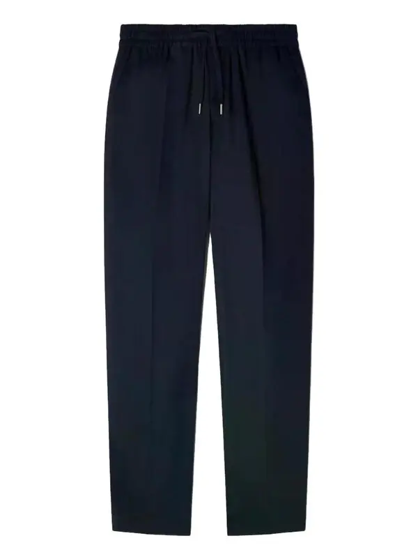 Sandro Elasticated Straight-leg Trousers - Blue