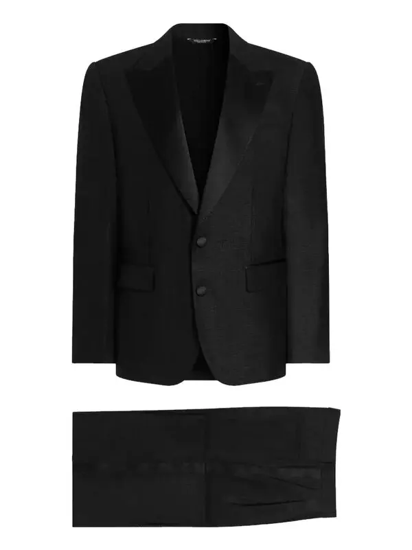 Dolce & Gabbana Button-fastening Suit - Black