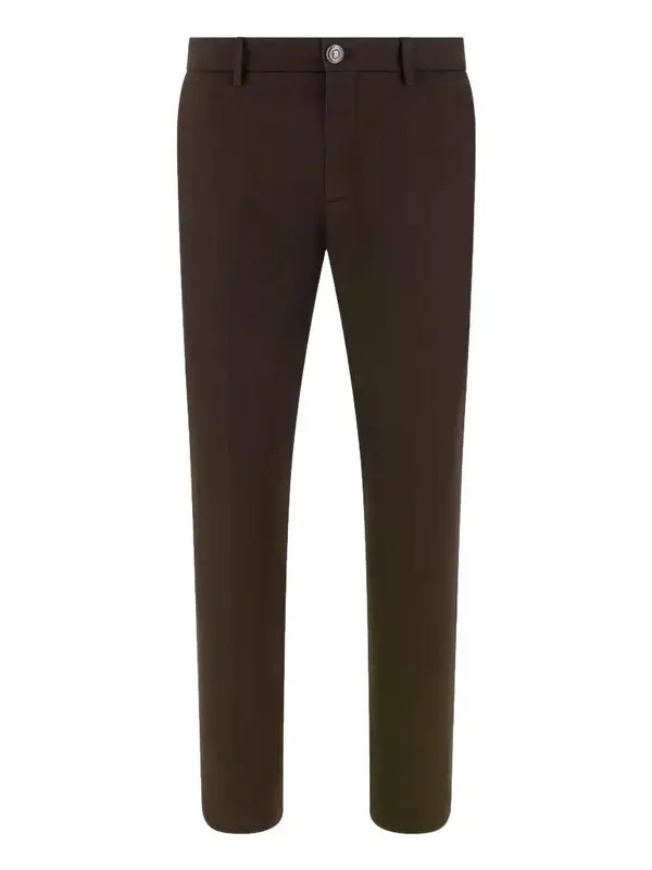 Boggi Milano Button-up Trousers - Brown