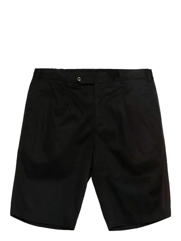 PT TORINO Pleated Shorts - Black