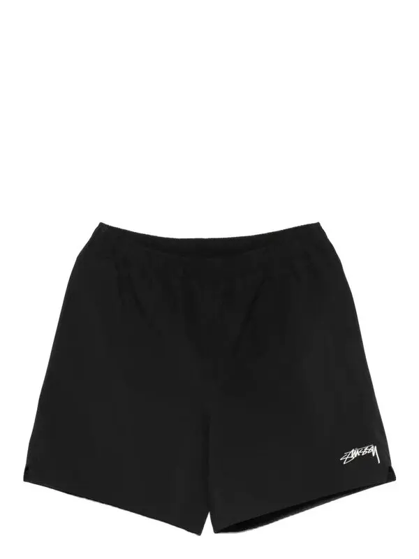 StÜssy Logo Shorts - Black