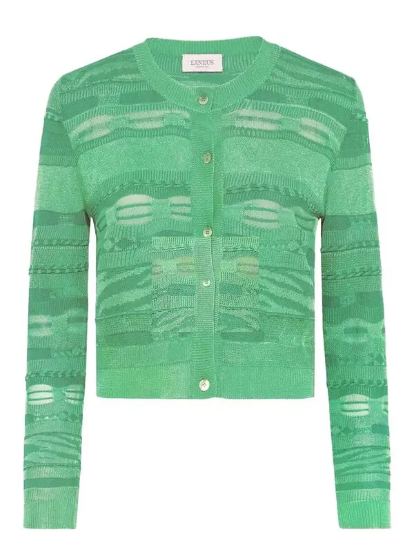 LANEUS Button-fastening Cardigan - Green