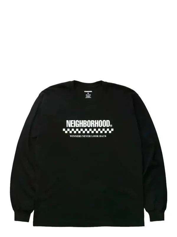 NEIGHBORHOOD Long Sleeve Cotton T-shirt - Black